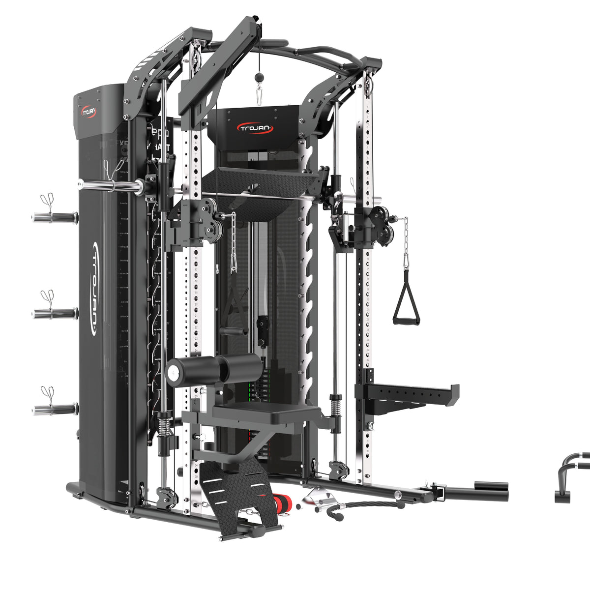 Trojan TRSM900FT Smith All in 1 Functional Trainer Leg Press LatPull ...