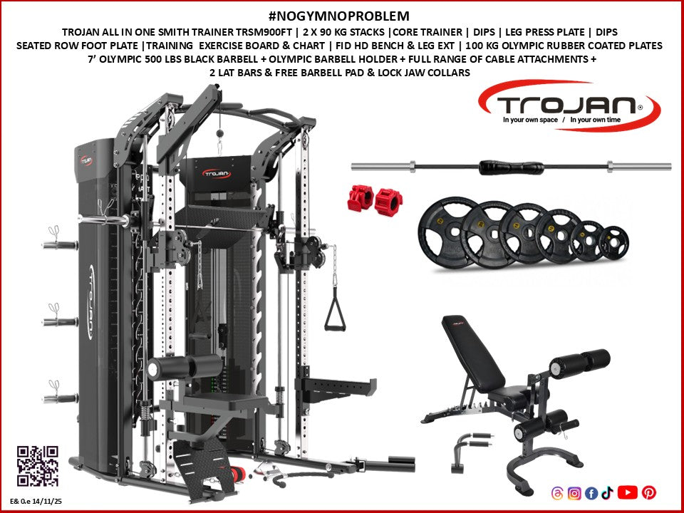 900FT All – In – One Trainer NoGymNoProblem Pack – Trojan Fitness