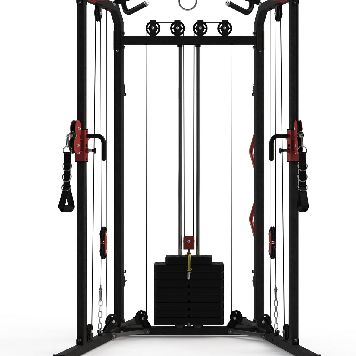 Functional Cable Cross Trainer + 60 Kg Weight Stack Inc 2 Lat Bars Ful ...