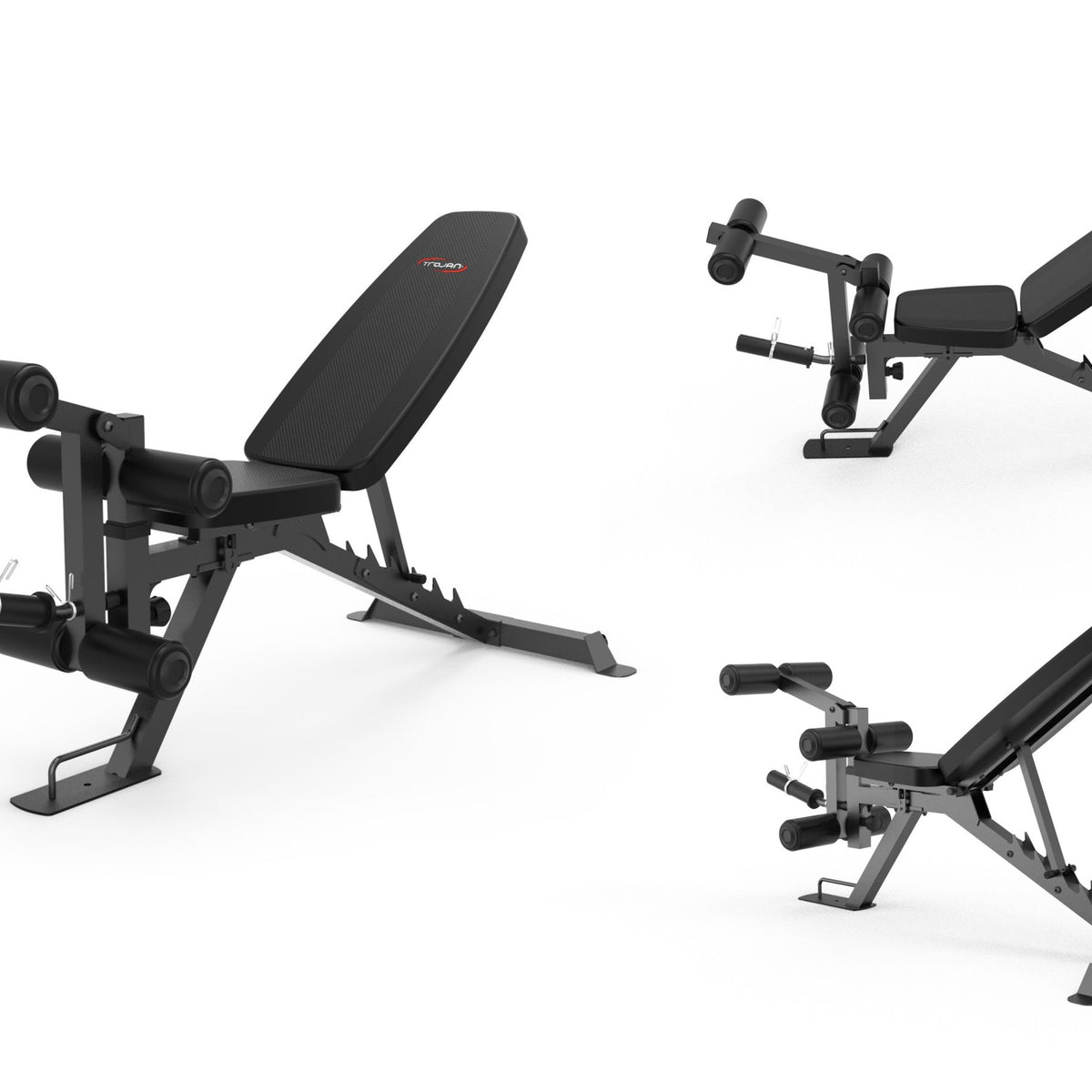 Exercise Bench FID Inc Leg Ext & Ham String Developer – Trojan Fitness