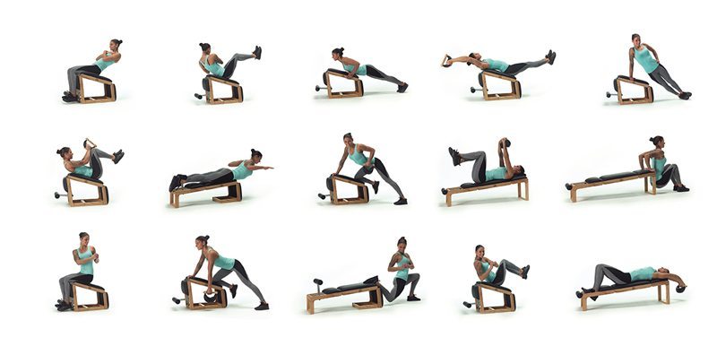 TriaTrainer - 3-in-1 Cherry Physio Exercise Bench – Trojan Fitness